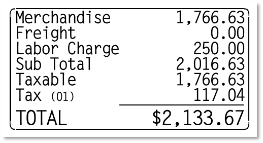 Miscellaneous charge codes